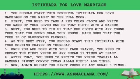 7 Genuine Istikhara For Love Marriage - Ask Maulana